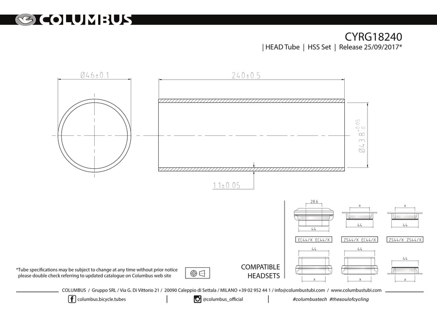 Head Tubes – Framebuilder Supply
