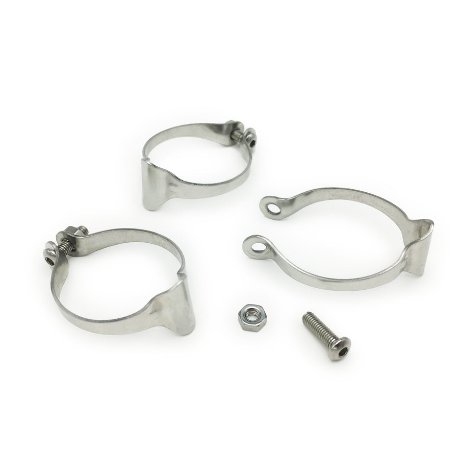 Stainless steel housing clips for 1" tube - 3-pack – Framebuilder Supply